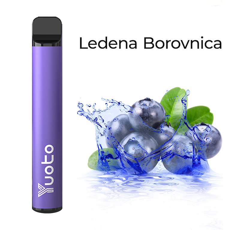 YUOTO PLUS e-cigareta BLUEBERRY ICE 800