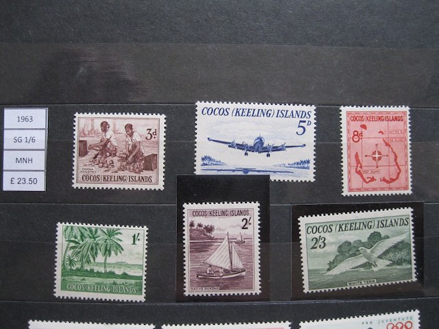 Cocos (Keeling) Island, 1963. serija, MNH