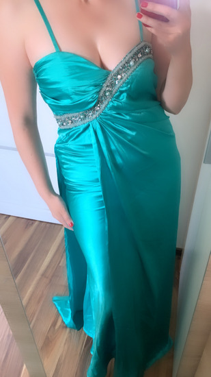 Zelena haljina svečana