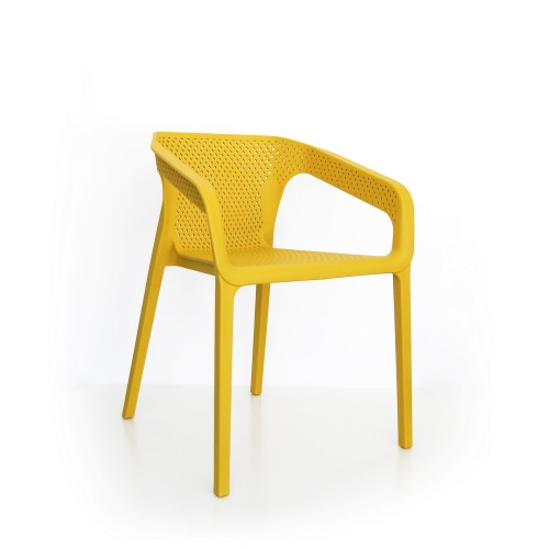 Plastična stolica Java – žuta