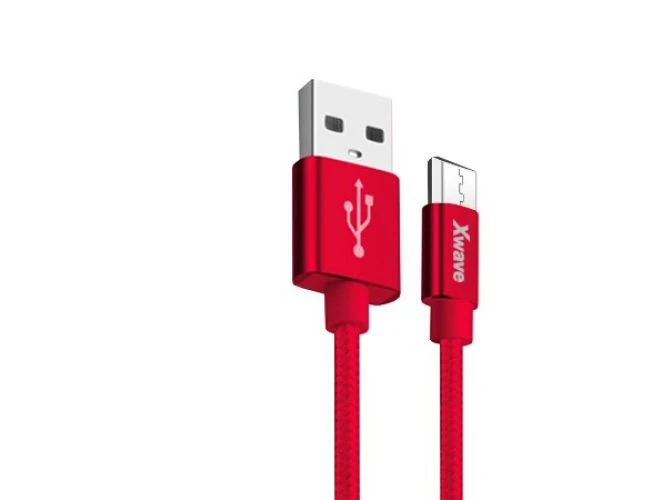 Xwave kabl za punjač USB A (muški) na micro USB (muški) 1.2m crveni upleteni