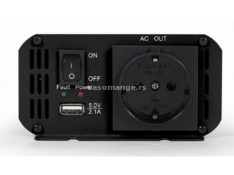EG-PWC500-01 Gembird 12V Auto inverter DC/AC 500W+USB port