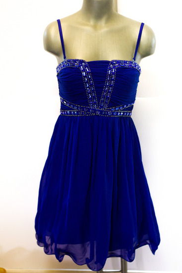 Kraljevsko plava koktel haljina/haljina za maturu