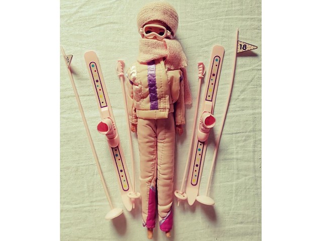 Stara lutka skijašica Jugoslavija