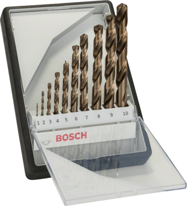 Bosch 10-delni Robust Line set burgija za metal HSS-Co, DIN 338, 135°ID EK000448339