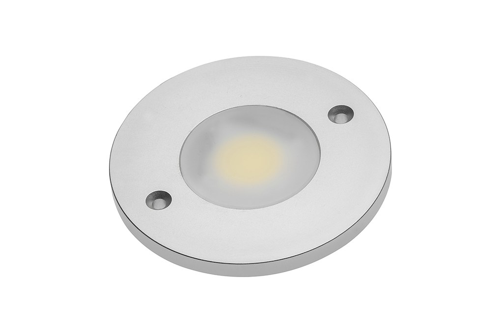 GTV LED Jovita okrugla lampa, 3W, 12V DC, 1x COB, toplo bela, 150cm kabl sa miniAMP, LD-OJVCOB-CB