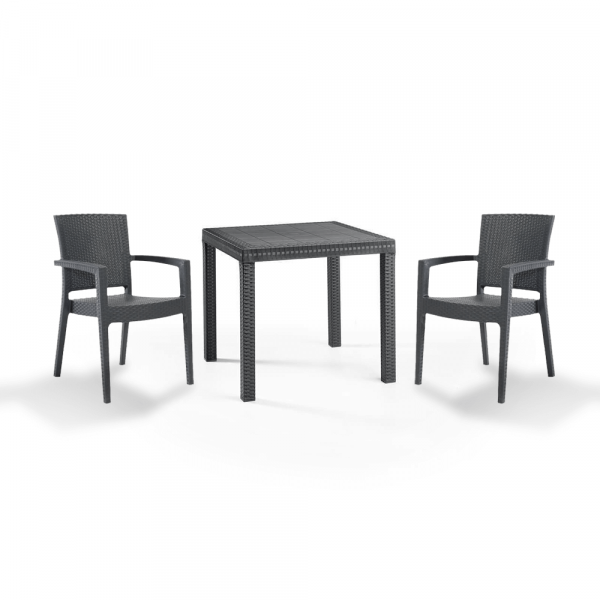 Baštenska garnitura – Sto + 2 Bistrot stolice