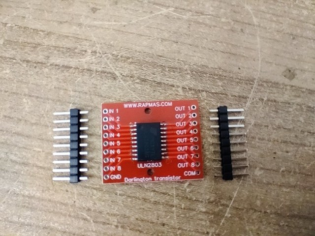 Arduino darlington tranzistor array ULN2803