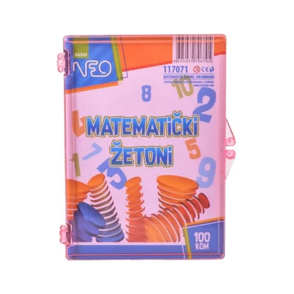 Matematički žetoni, PVC, 80K