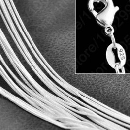 925 srebro zmija lanac l1 mm- 45 cm