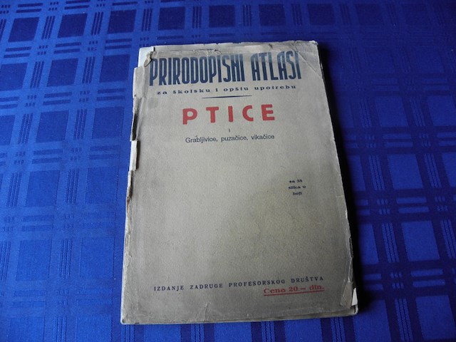Prirodopisni atlas: Ptice I, 1939.god