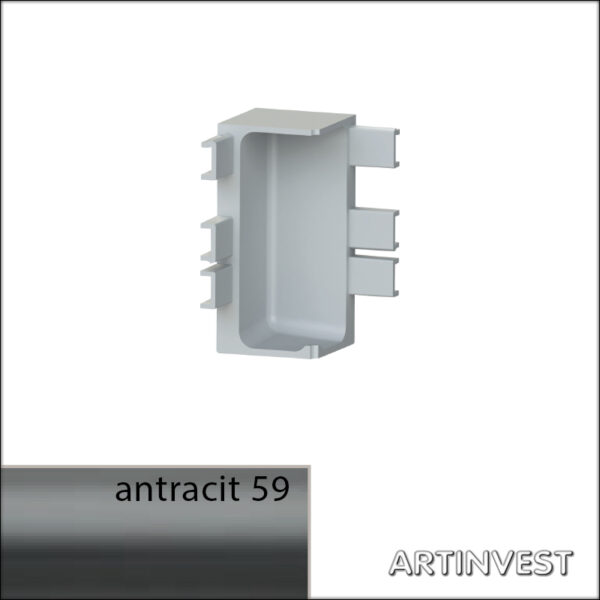 Unutrašnji ugao 90* GOLA G38 – Antracit 59