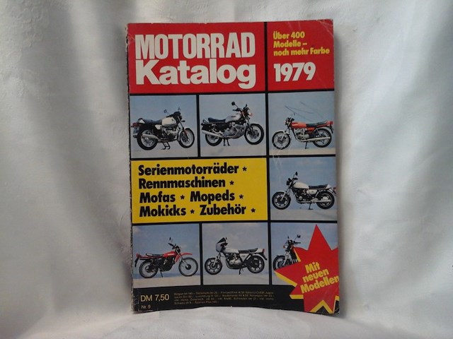 Motorrad katalog 1979 katalog motora na nemačkom