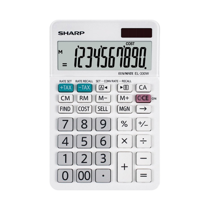 Kalkulator komercijalni 10 mesta Sharp EL-330W beli blister