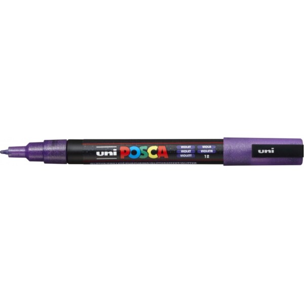 Uni POSCA Marker PC-3ML, glitter violet