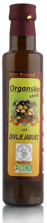 Sirće od divlje jabuke (organski proizvod) 250 ml Rašević