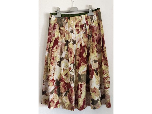 HIRSCH pamucna suknja vintage sa sitnim falticama