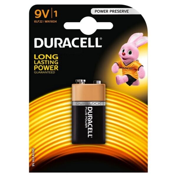 Alkalna baterija DURACELL 9V