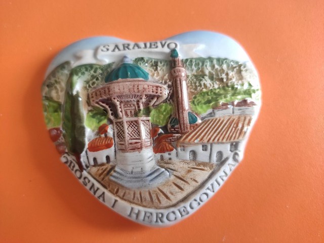 Magnet za frižider Bosna Sarajevo sebilj srce