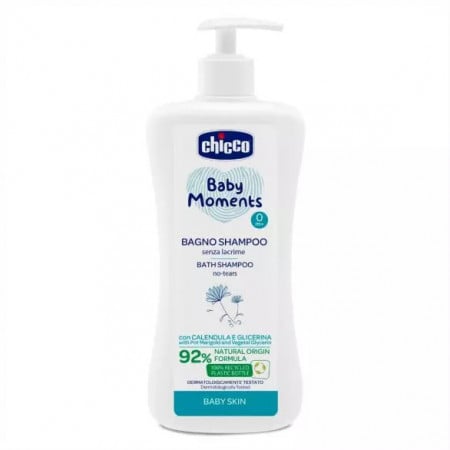 CHICCO BABY MOMENTS KUPKA I ŠAMPON 500ML