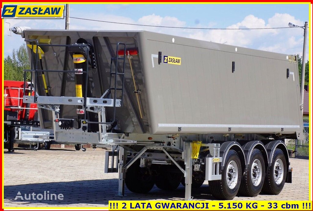 Nova Zasław 32 m³ - 5.190 kg tipping semi-trailer for stones & sand READY !! poluprikolica kipera