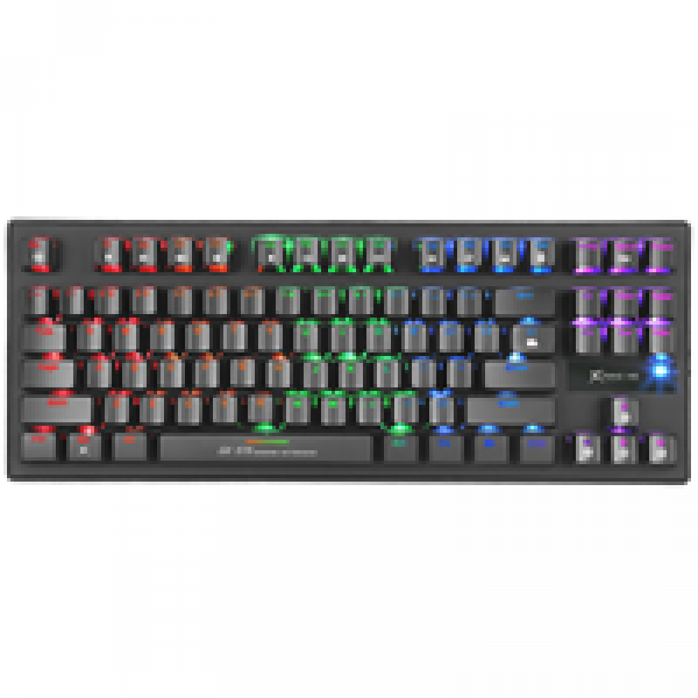 Tastatura USB xTrike GK979 mehanička ,gejmerska sa plavim mehaničkim prekidačima, 5 LED boja pozadinskog osvetljenja crna 002-0163