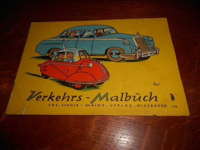verkehrs-malbuch  bojanka za decu  oko 1950.g