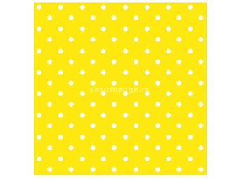 Salvete za dekupaž Yellow Dots - 1 komad (Salvete za dekupaž)