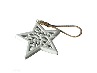 Drveni ornament Zvezda 11.5 cm (drveni proizvodi za)