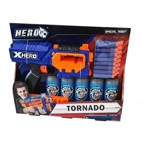 Pištolj sa sunđer metkićima i granatama XHero
Pištolj sa sunđer metkićima i granatama XHero
