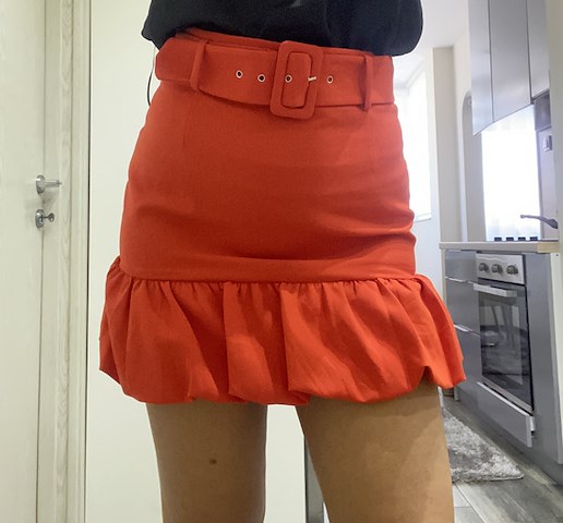 Snizenje!!! Koralna Zara mini suknja