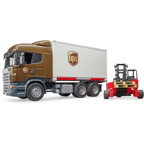 Kamion Scania UPS sa viljuškarom
Kamion Scania UPS sa viljuškarom