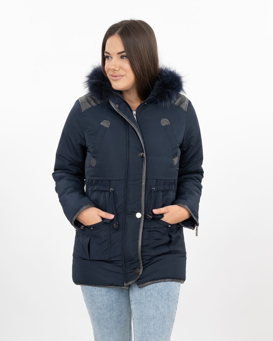 Ženska zimska jakna – Sportska i Casual – BM 512 – Teget