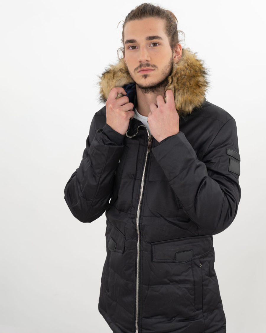 Muška zimska jakna – Sportska i Casual – BY 3355 – Crna