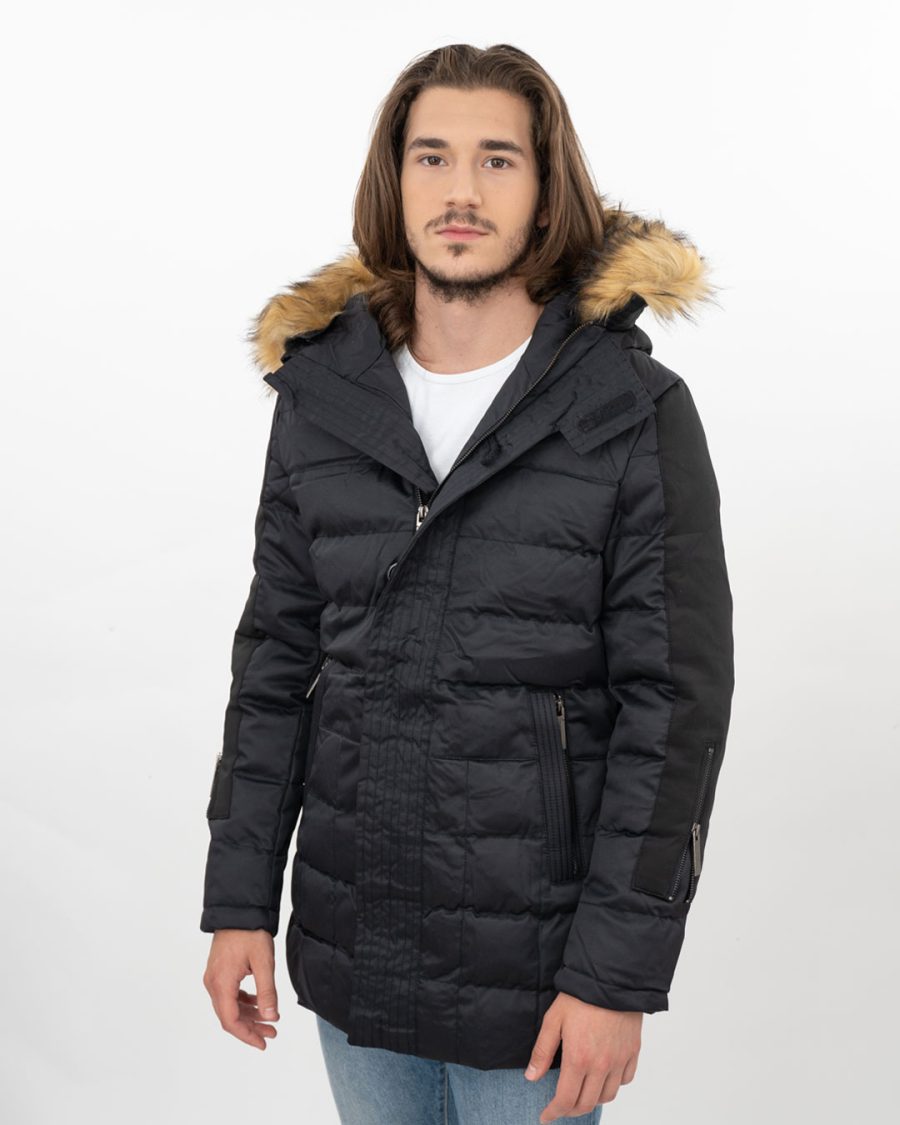 Muška zimska jakna – Sportska i Casual – BY 3358 – Crna