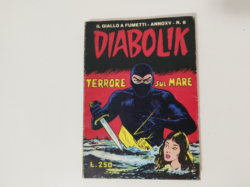 Diabolik 6 Terrore sul Mare Original 1976