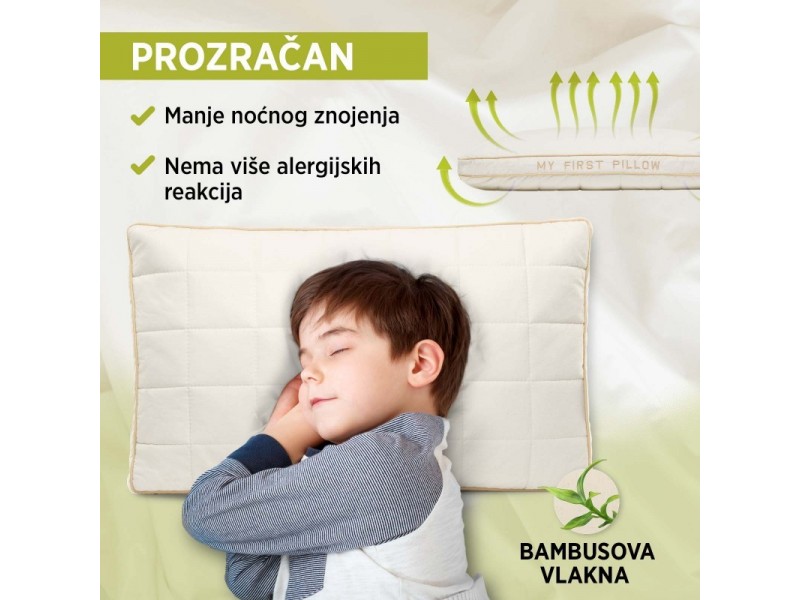 Dečiji jastuk Hitex Bamboo - NOVO