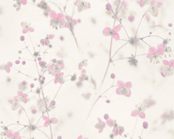 A.S. CRÉATION WALLPAPER «FLORAL, GREY, PINK, WHITE» 387264