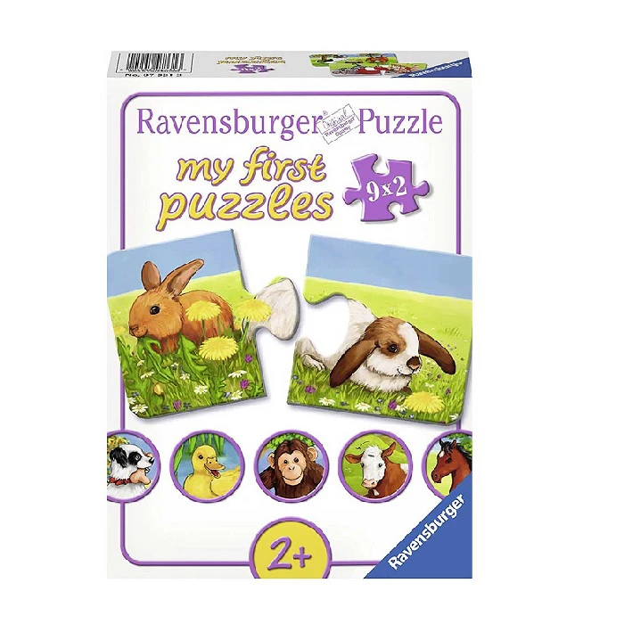 Moje prve puzzle 9u1 slatke životinje RA07331