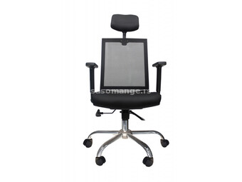 Kancelarijska stolica FA-6070 od mesh platna - Crna