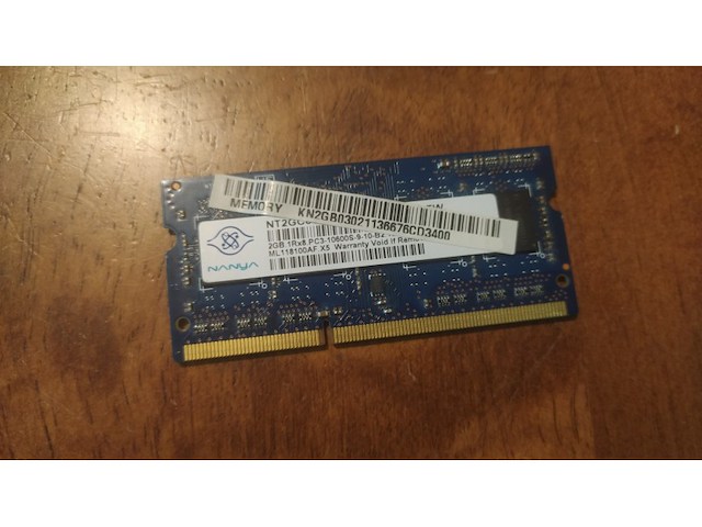 Ram memorija DDR3 Nanya , 2GB , 1333MHz , BR2