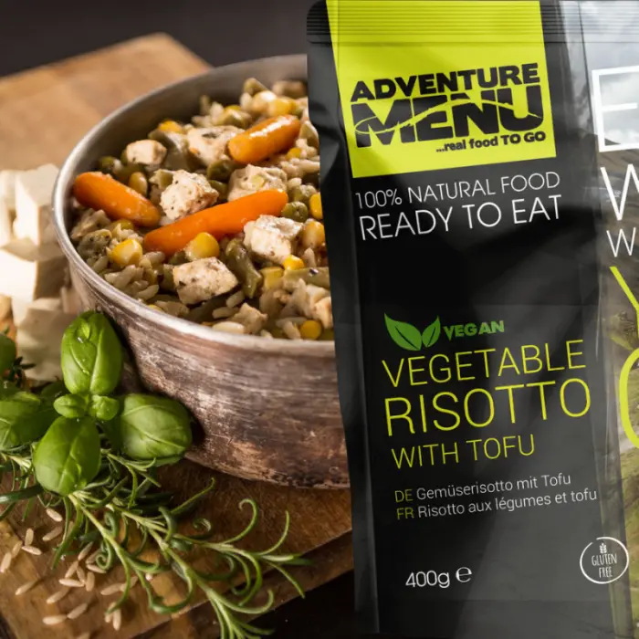 Vegetable risotto with tofu - Adventure Menu