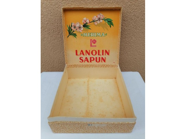 Prazna kutija - `Merima` - Lanolin sapun - bez etikete