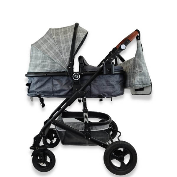 Kolica za bebe G2 Nounou – grid grey, 5311GG