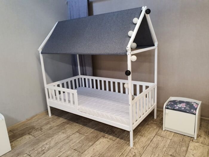 Kreveti Bella Luni-Model Domek krevet kućica Premium sa dušekom 180×80