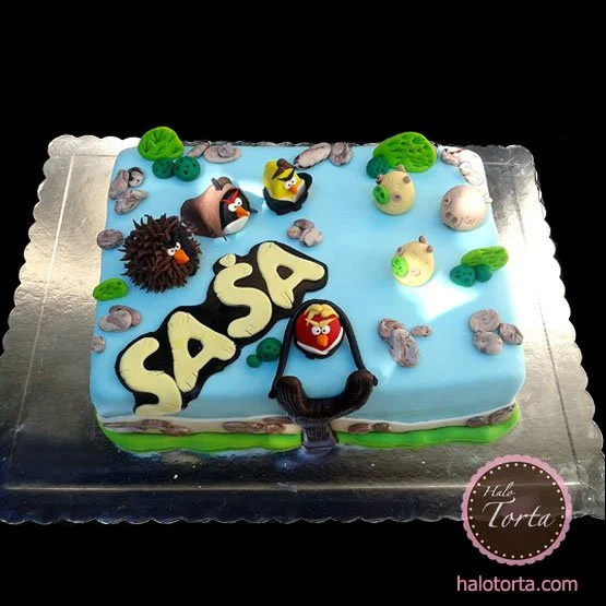 Torta Angry Birds za Sašu