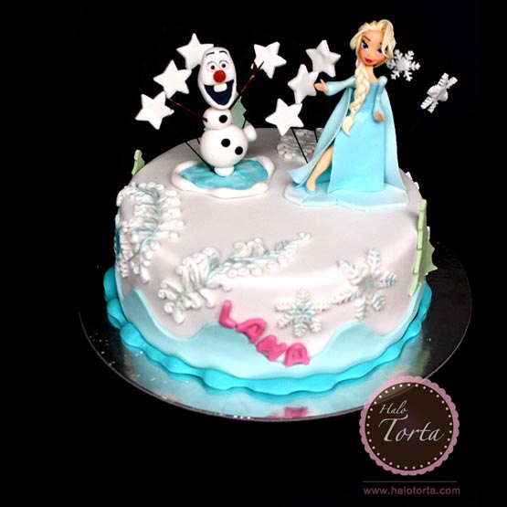 Elza i Olaf torta