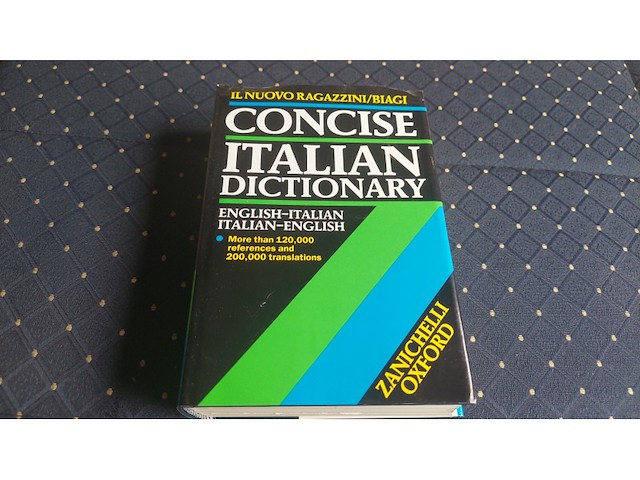 Concise Italian dictionary/Italijanski recnik