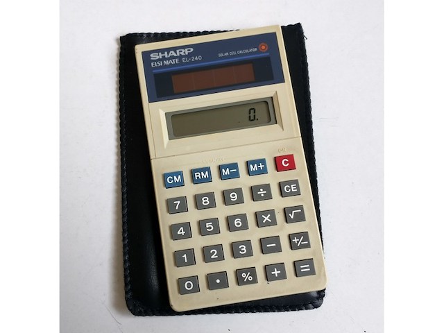 kalkulator SHARP EL-240 elsimate solar Made in Japan