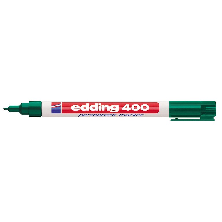 Marker permanent E-400 1mm zelena Edding